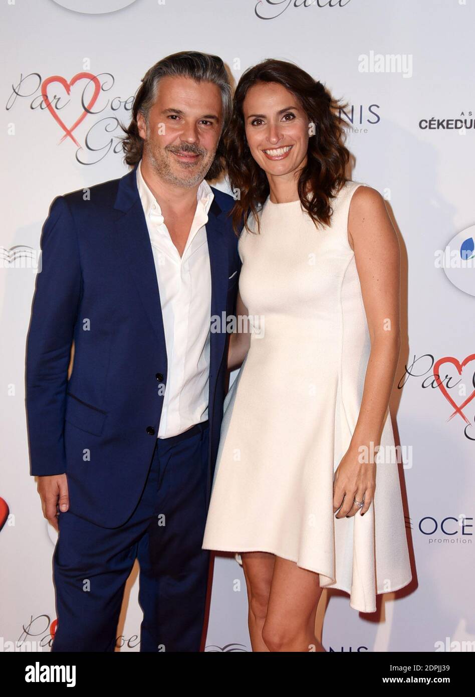 Vincent Labrune and his wife Laetitia Luca attending the 'Par Coeur ...