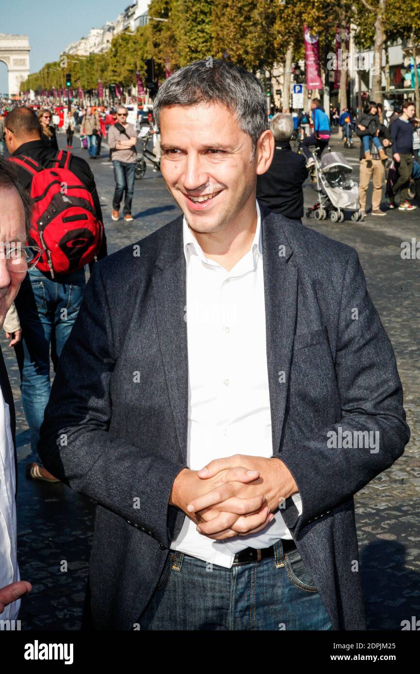 Christophe Najdovski attending the 'No Car' day in Paris, France on ...
