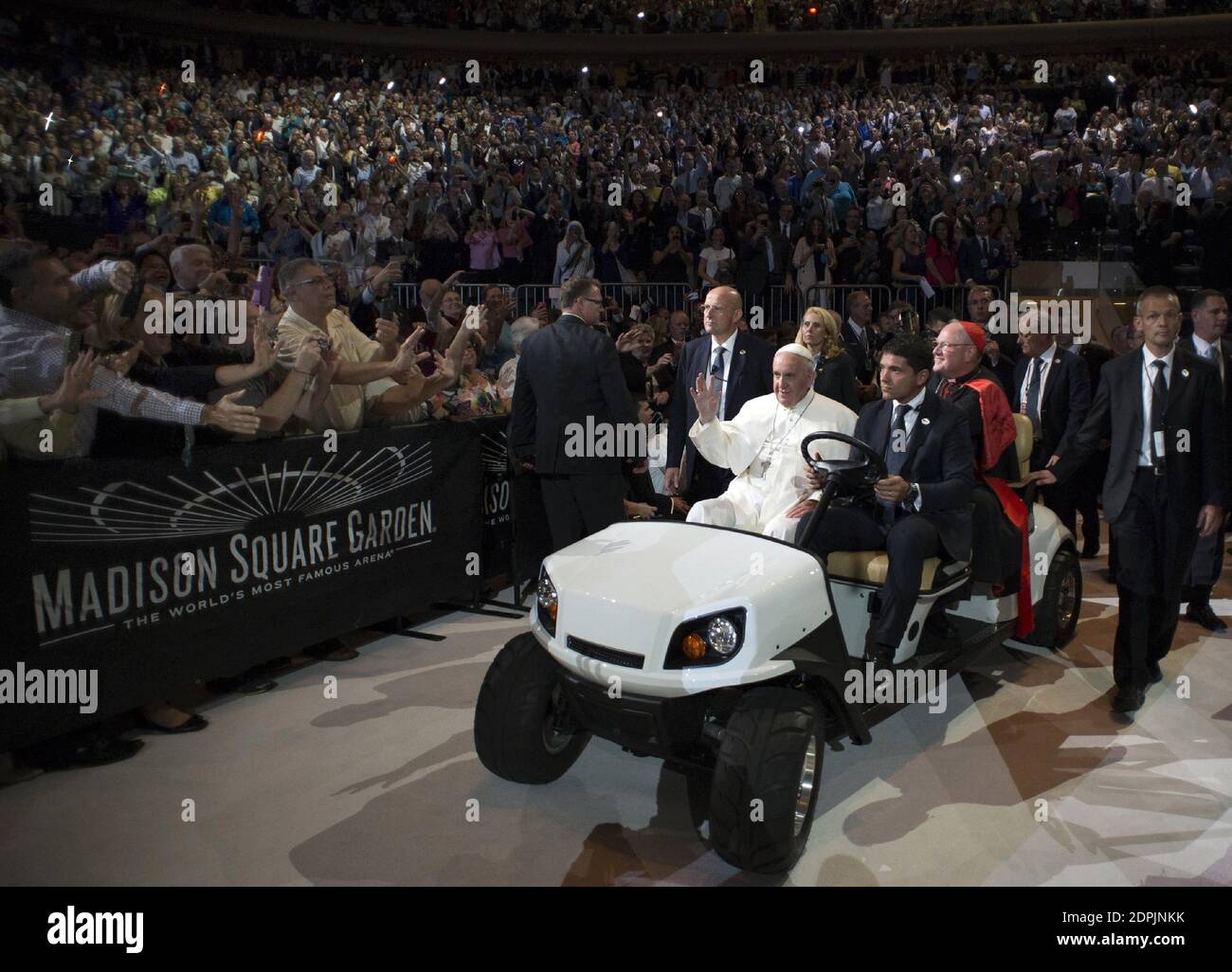 Pope Francis celebrates Mass at Madison Square Garden on Sept. 25, 2015 ...