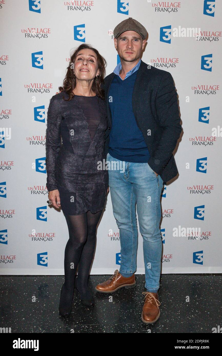 Nicolas Gob et Axelle Maricq lors de l'avant-premiere de deux episodes ...