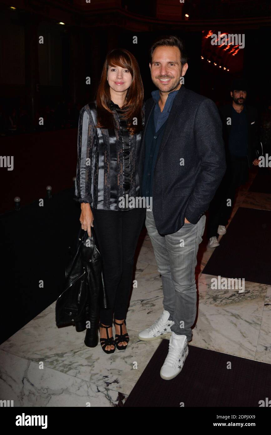 Delphine McCarty and Christophe Michalak attending Alexis Mabille's ...