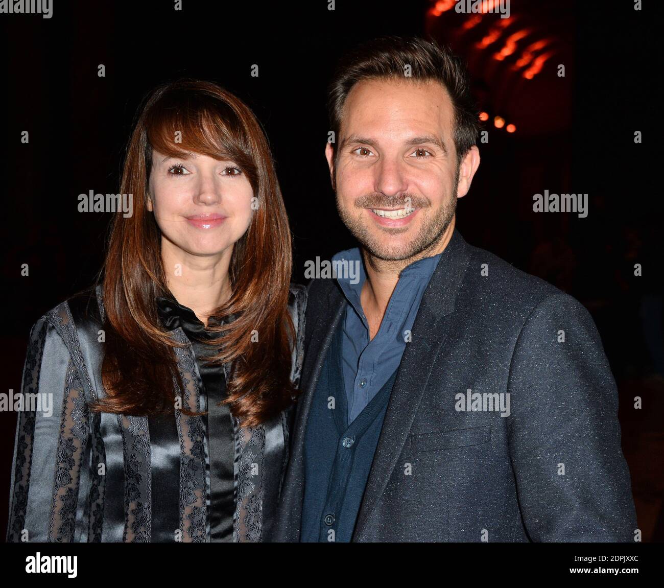 Delphine McCarty and Christophe Michalak attending Alexis Mabille's ...