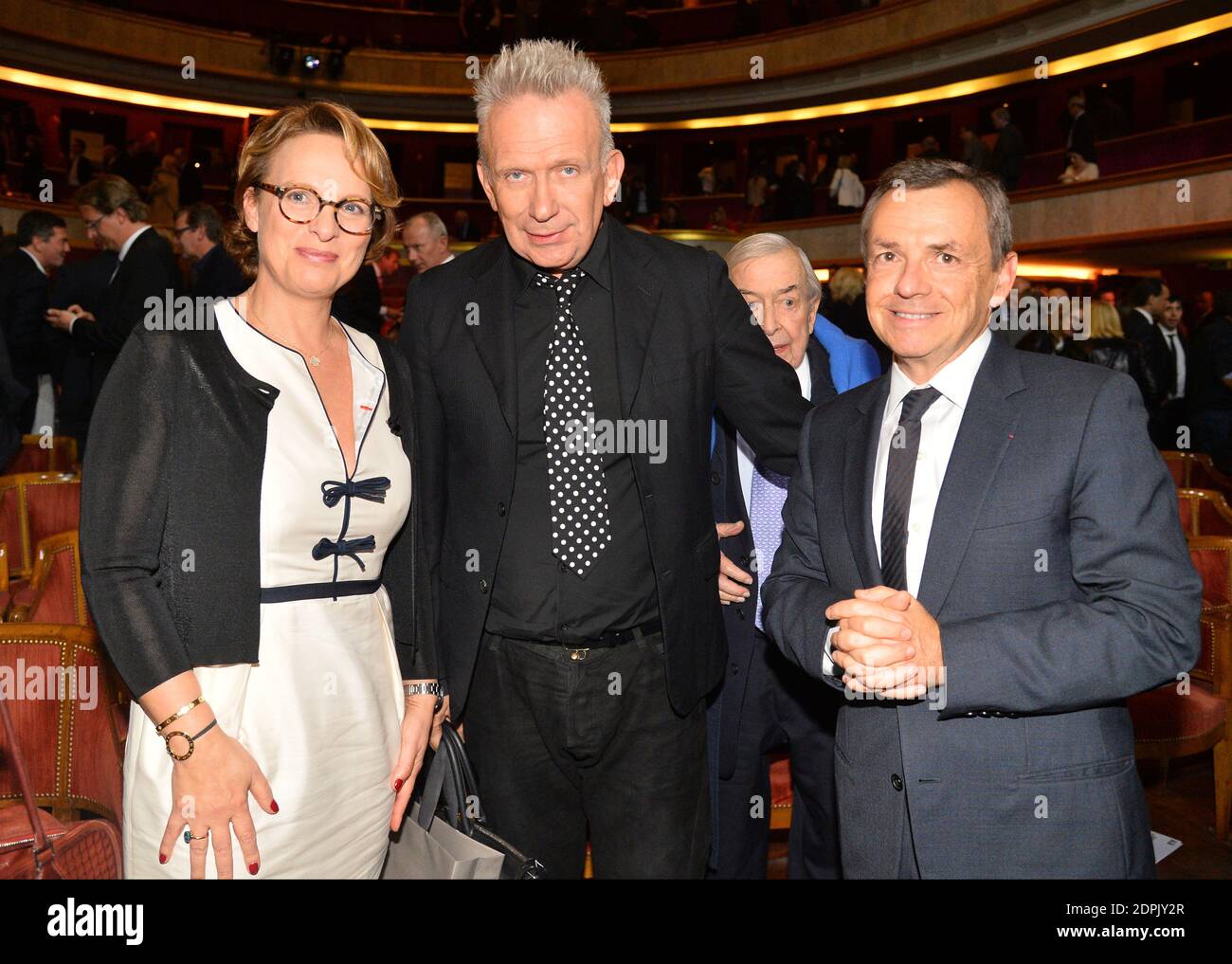 French designer Jean-Paul Gaultier during the BFM Awards 2015 ceremony ...