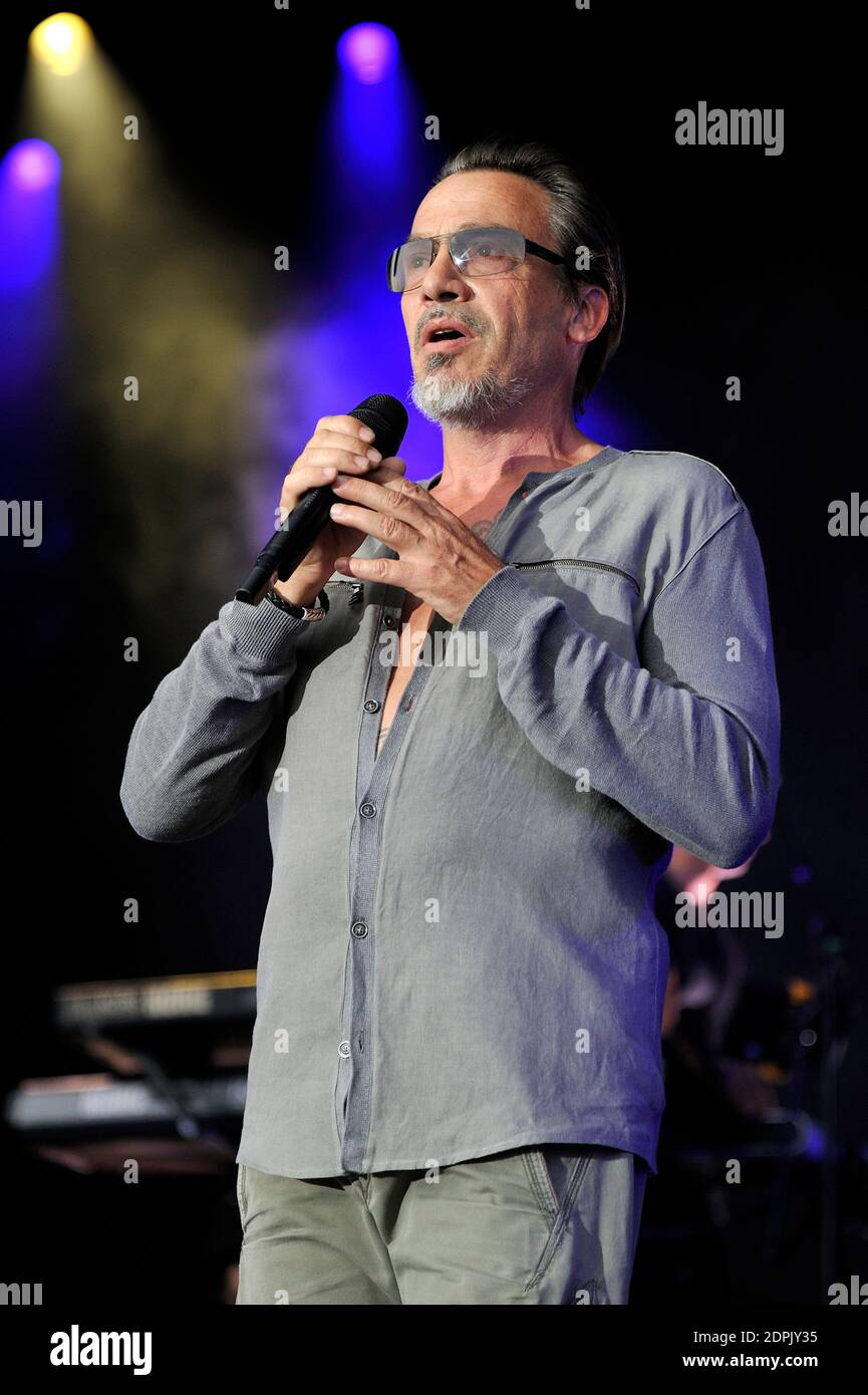 French singer Florent Pagny performs live on stage at 'Le Tigre' during ...