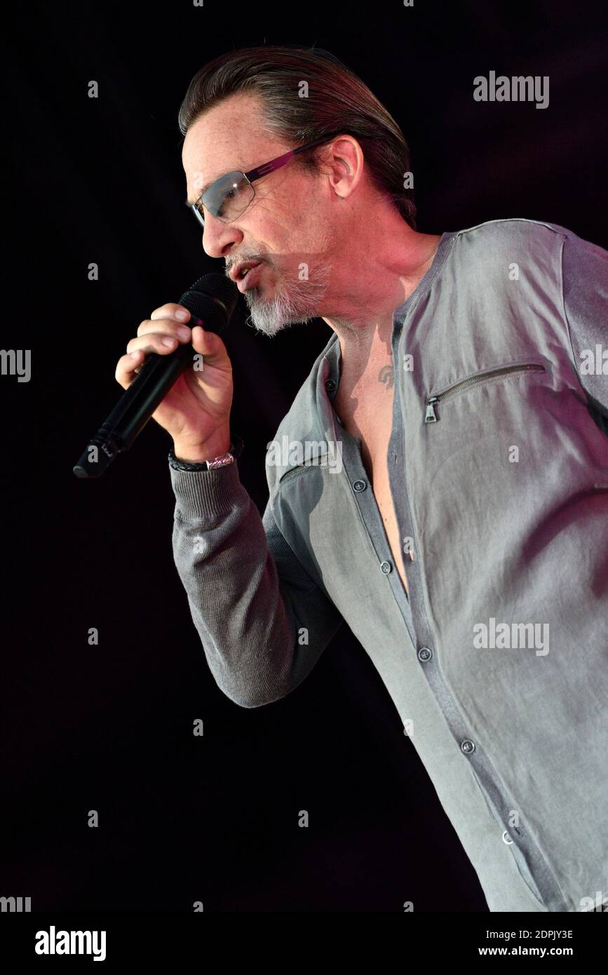 French singer Florent Pagny performs live on stage at 'Le Tigre' during ...