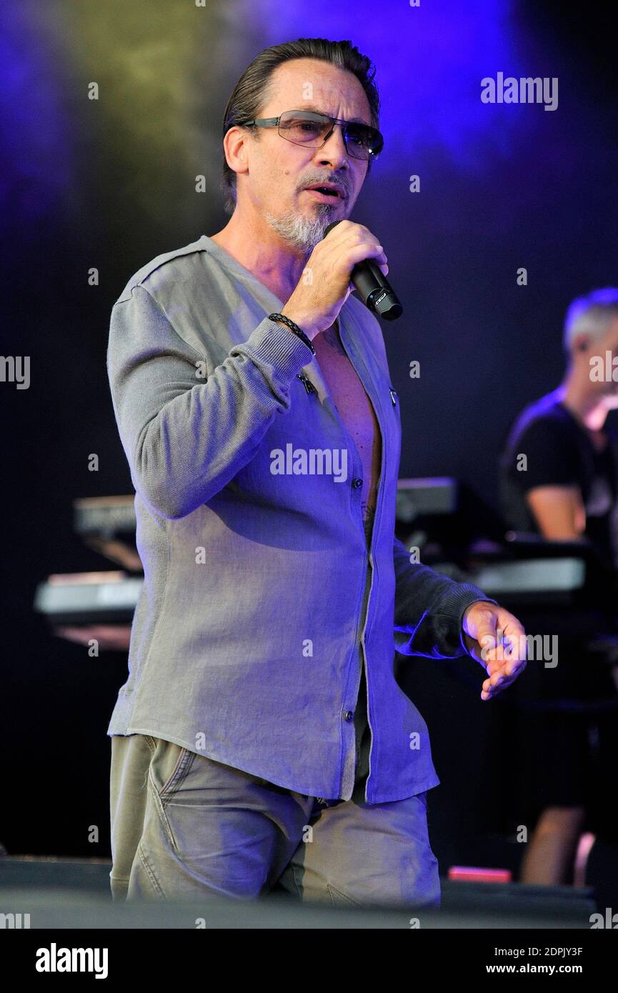 French singer Florent Pagny performs live on stage at 'Le Tigre' during ...