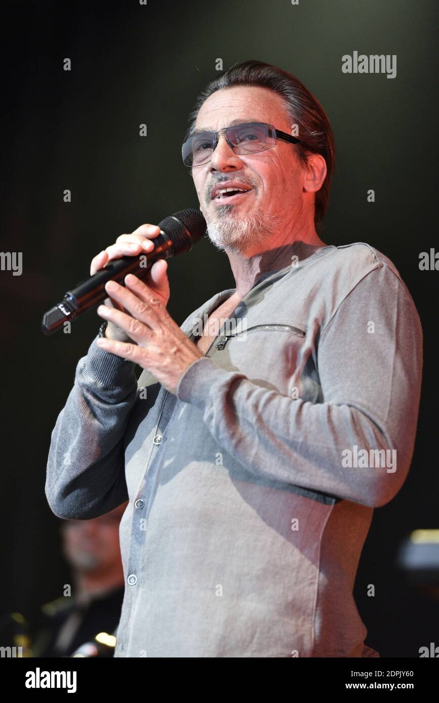 French singer Florent Pagny performs live on stage at 'Le Tigre' during ...