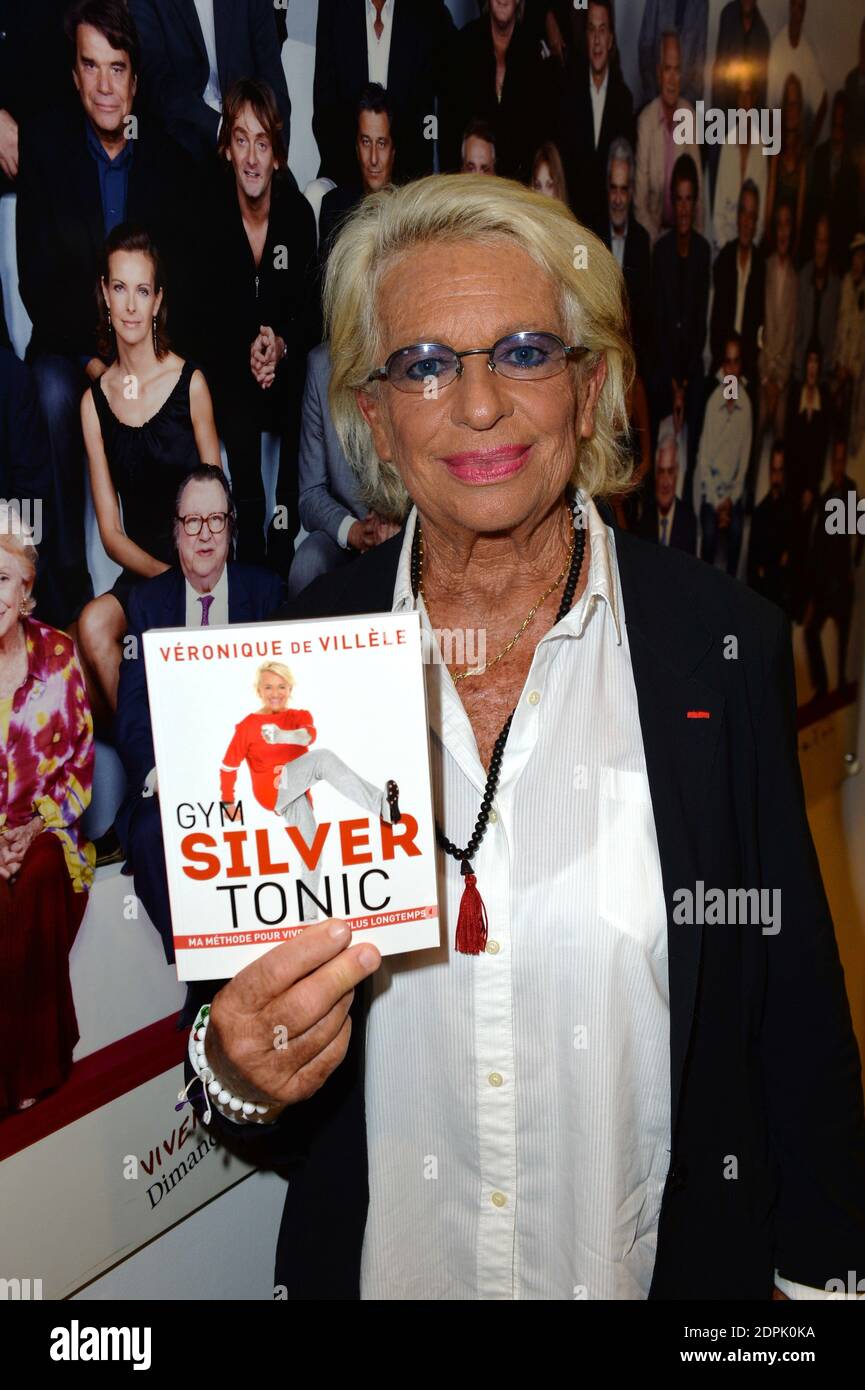 Veronique de Villele at the taping of Vivement Dimanche in Paris ...