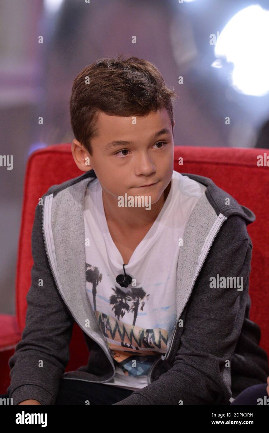 Eliott Tiberghien at the taping of Vivement Dimanche in Paris, France ...