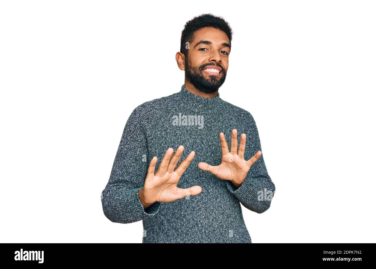 Young african american man wearing casual clothes disgusted expression ...