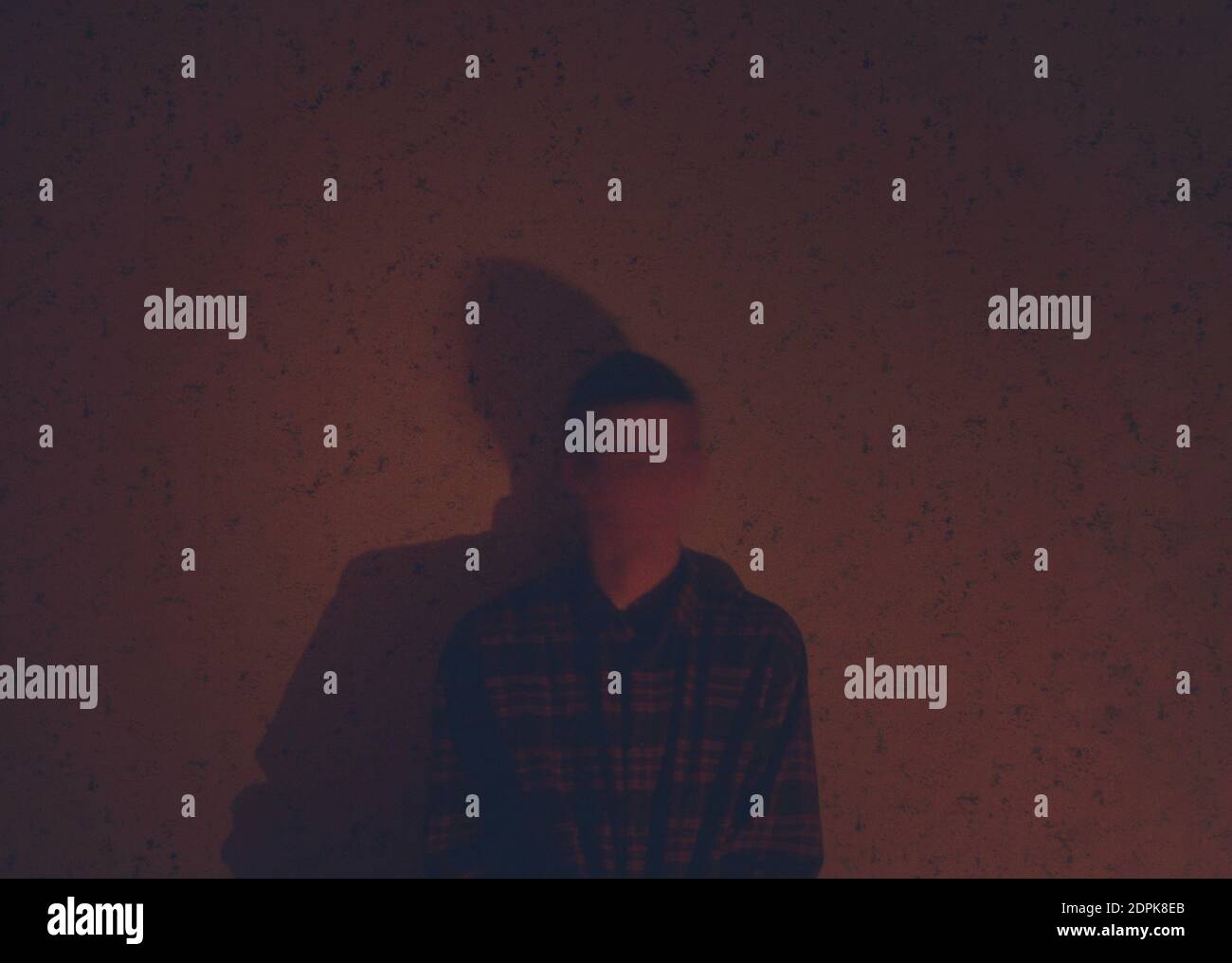 Young man shadow on wall middle east hi-res stock photography and ...