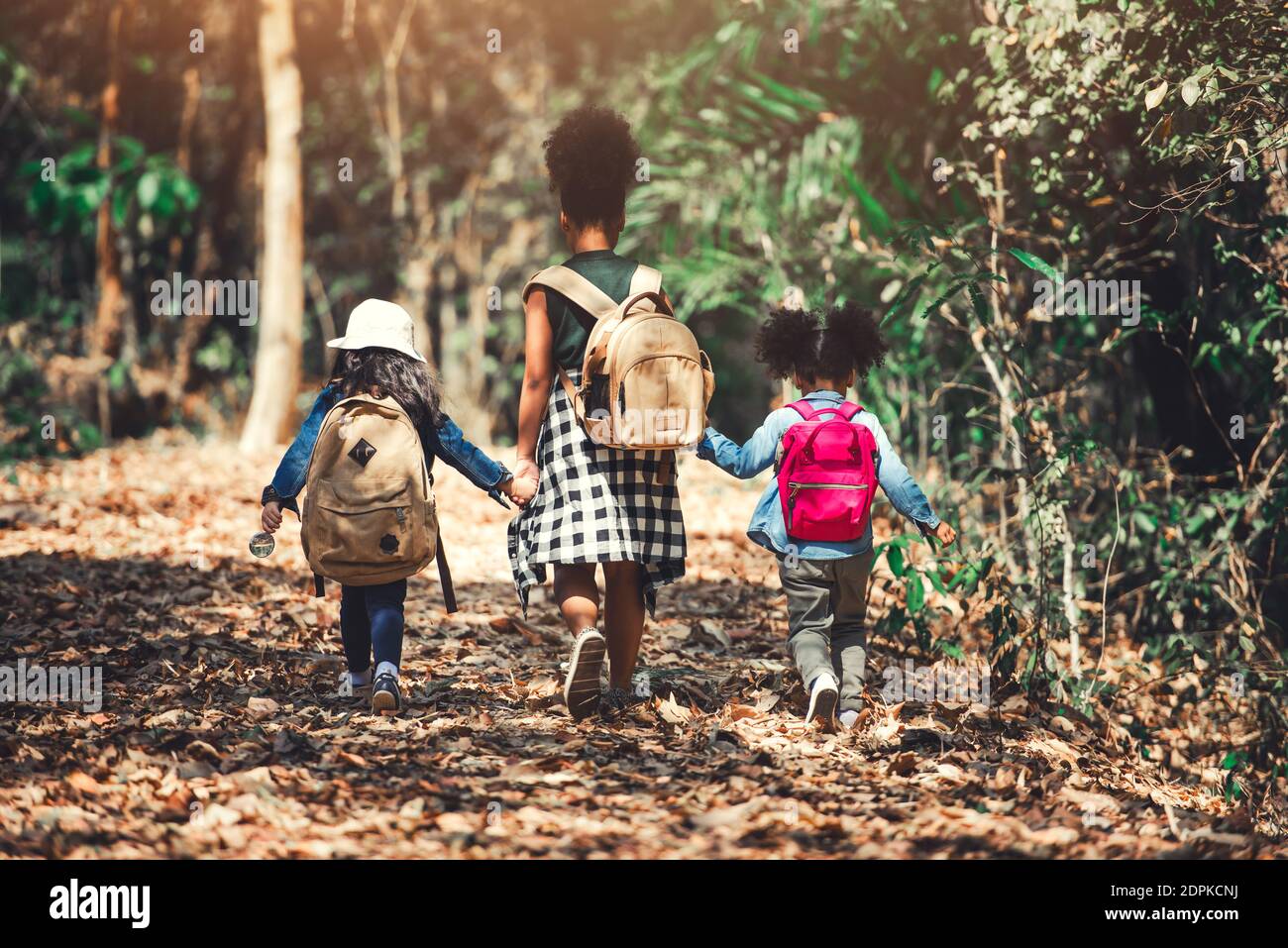 Children walking map hi-res stock photography and images - Alamy