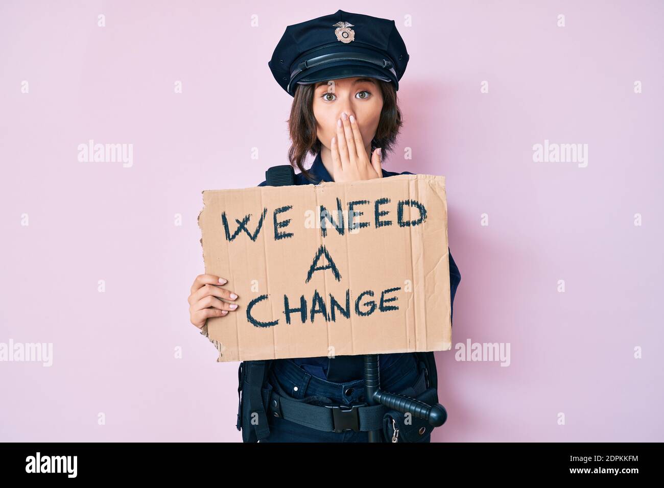 Cardboard female police officer hi-res stock photography and images - Alamy