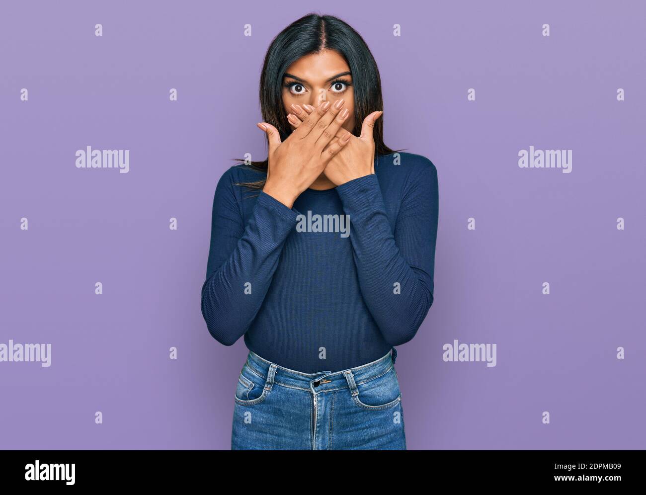 Young Latin Transsexual Transgender Woman Wearing Casual Clothes