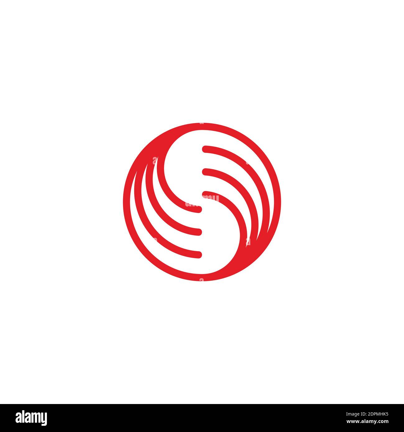 circle motion linear geometric abstract logo vector Stock Vector Image ...