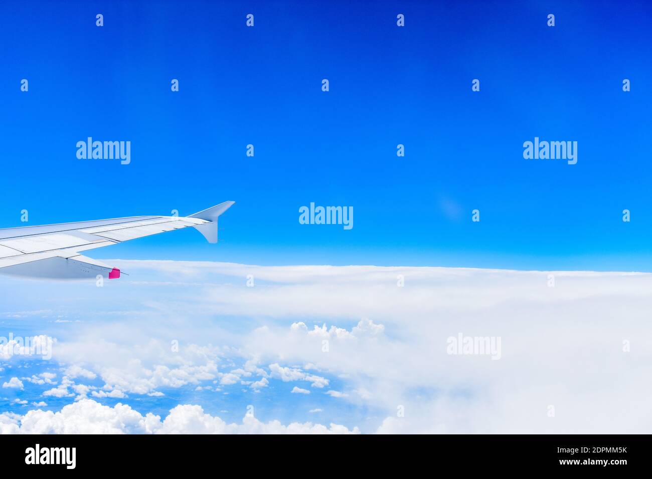 Airplane Flying In Sky Stock Photo - Alamy