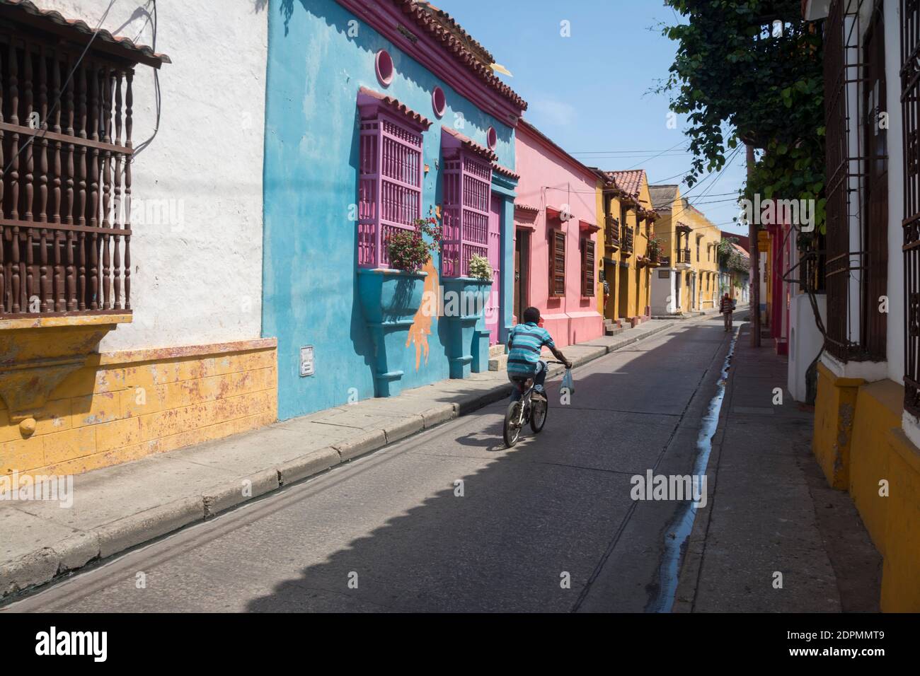 Colorful architecture barrio san hi-res stock photography and images ...