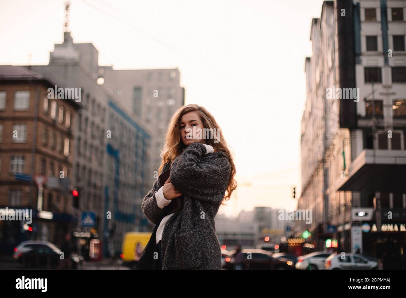 Sad teen girl walking hi-res stock photography and images - Alamy