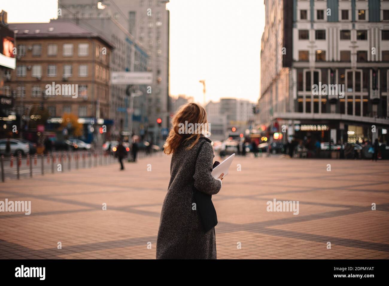 Teen girl walking rear view hi-res stock photography and images - Alamy
