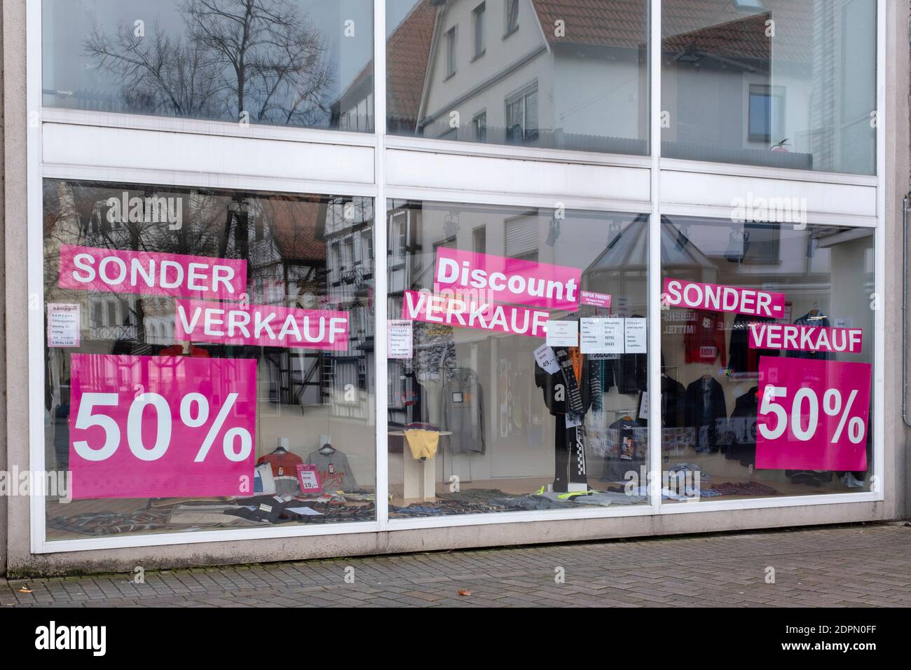 Show Window With Sign 50 Stock Photo - Alamy