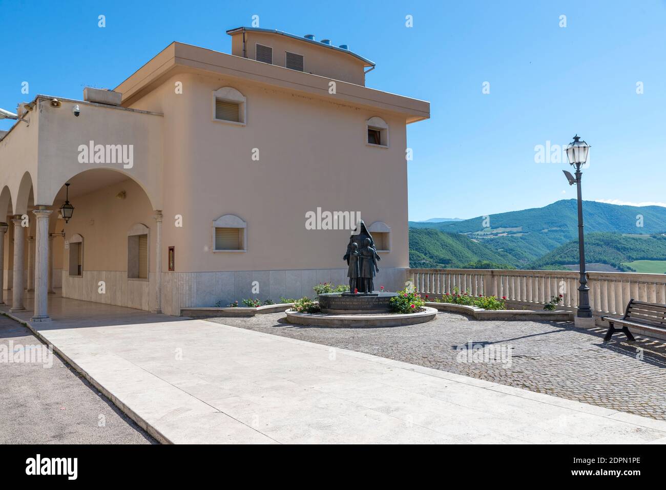 cascia,italy july 05 2020:monument to mother teresa fascia di cascia ...