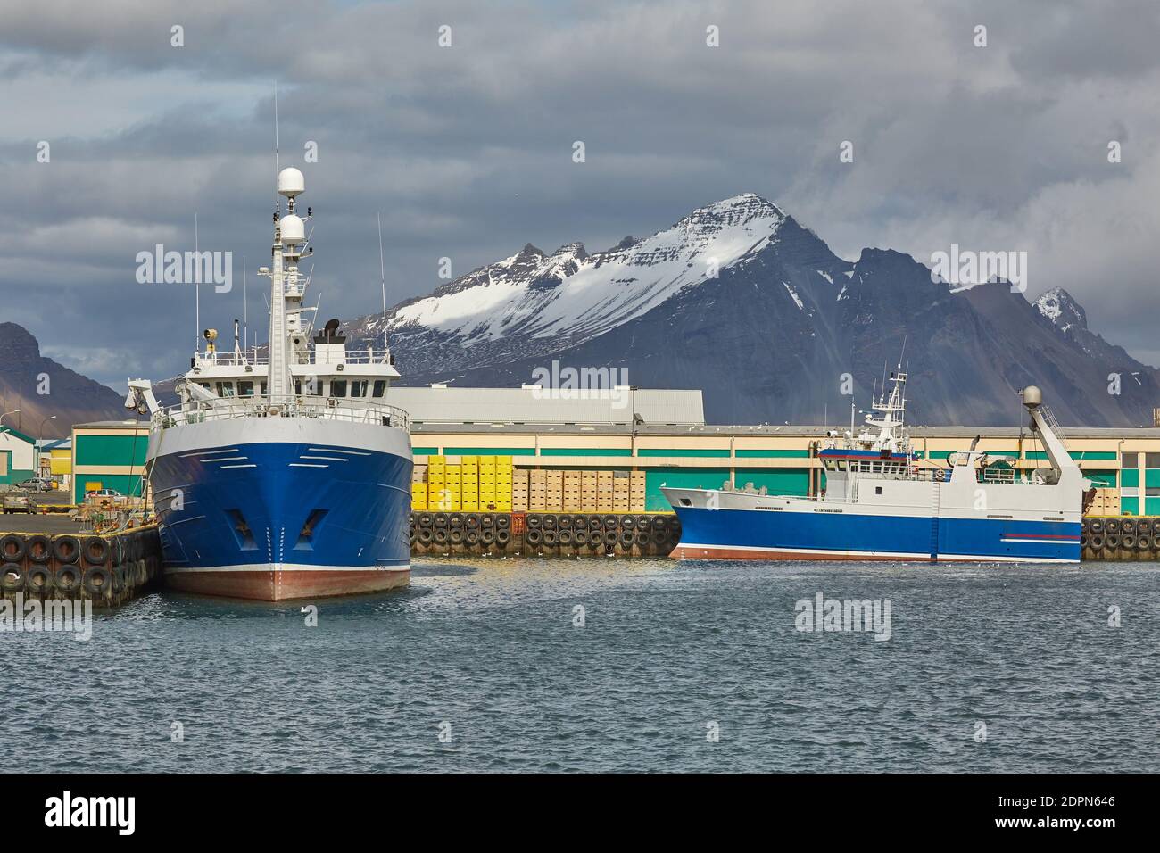 Port of Hofn, Iceland Stock Photo - Alamy