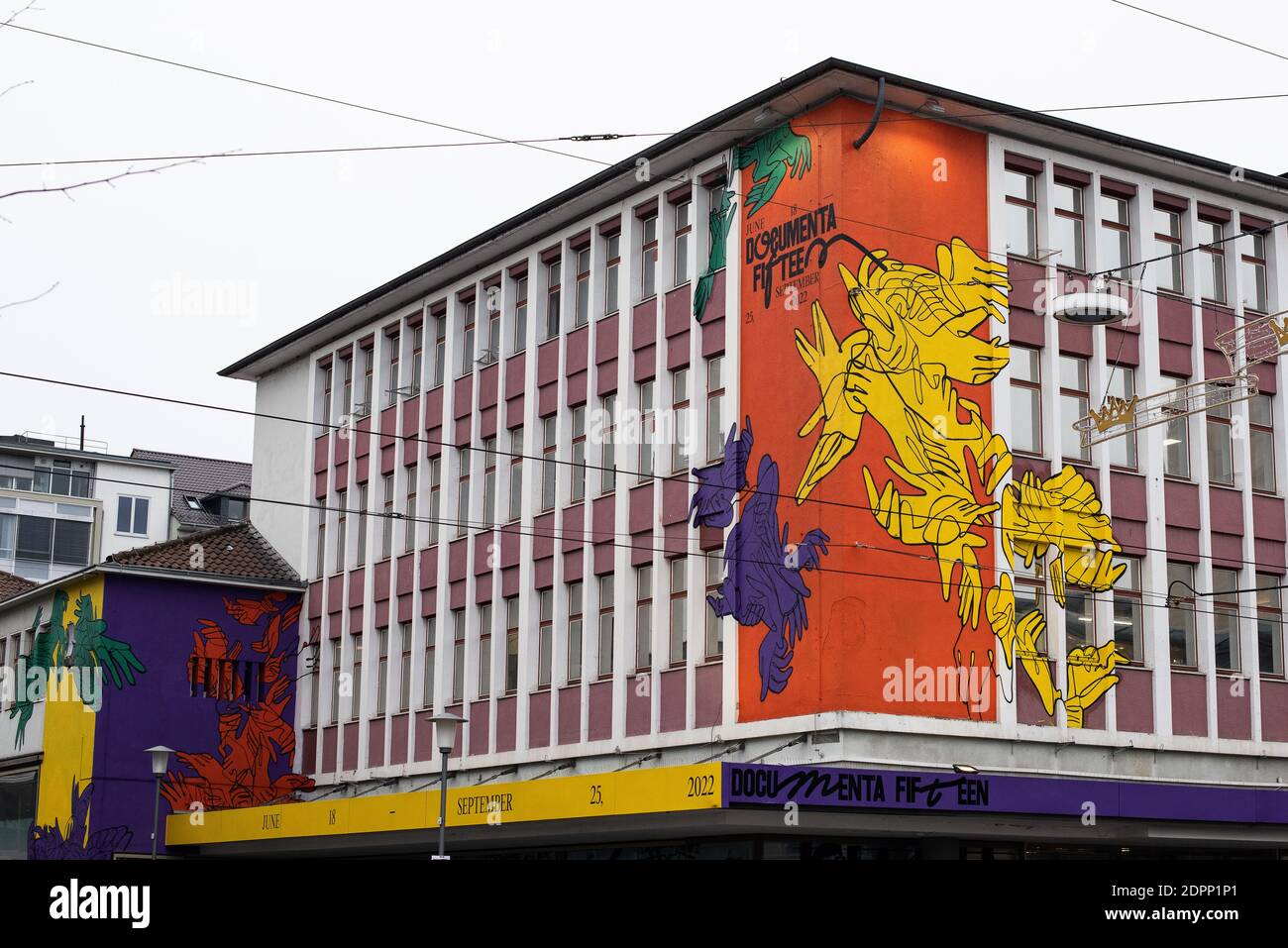 Kassel, Germany. 15th Dec, 2020. A mural with the new documenta fifteen ...
