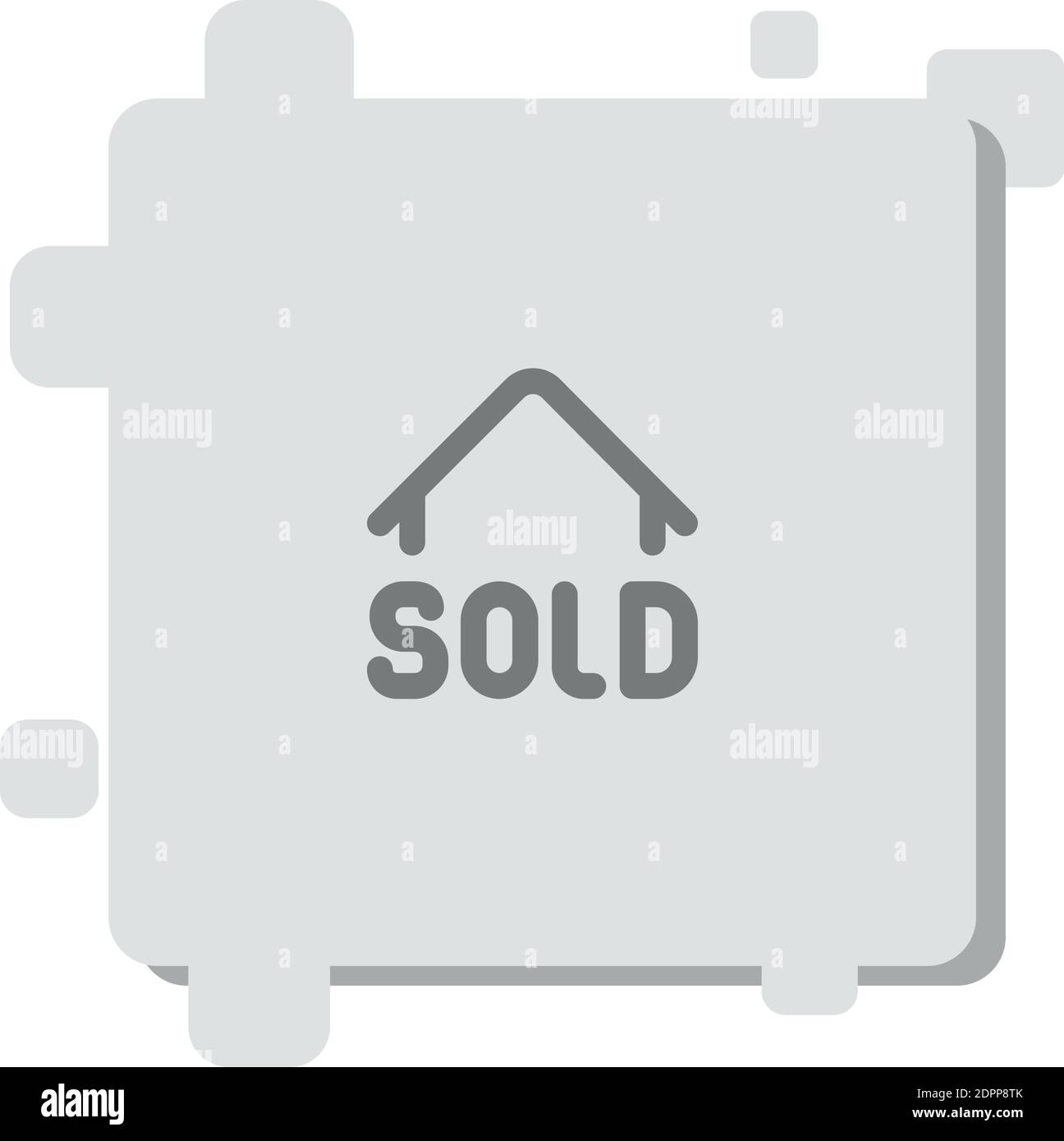 sold vector icon modern simple vector illustration Stock Vector Image ...
