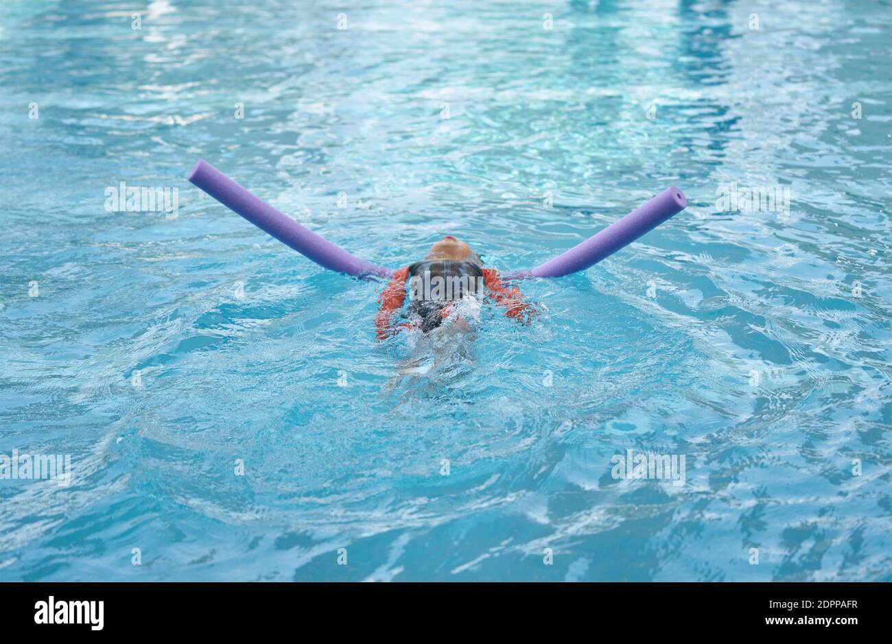 Boy Swimming In Pool Stock Photo - Alamy