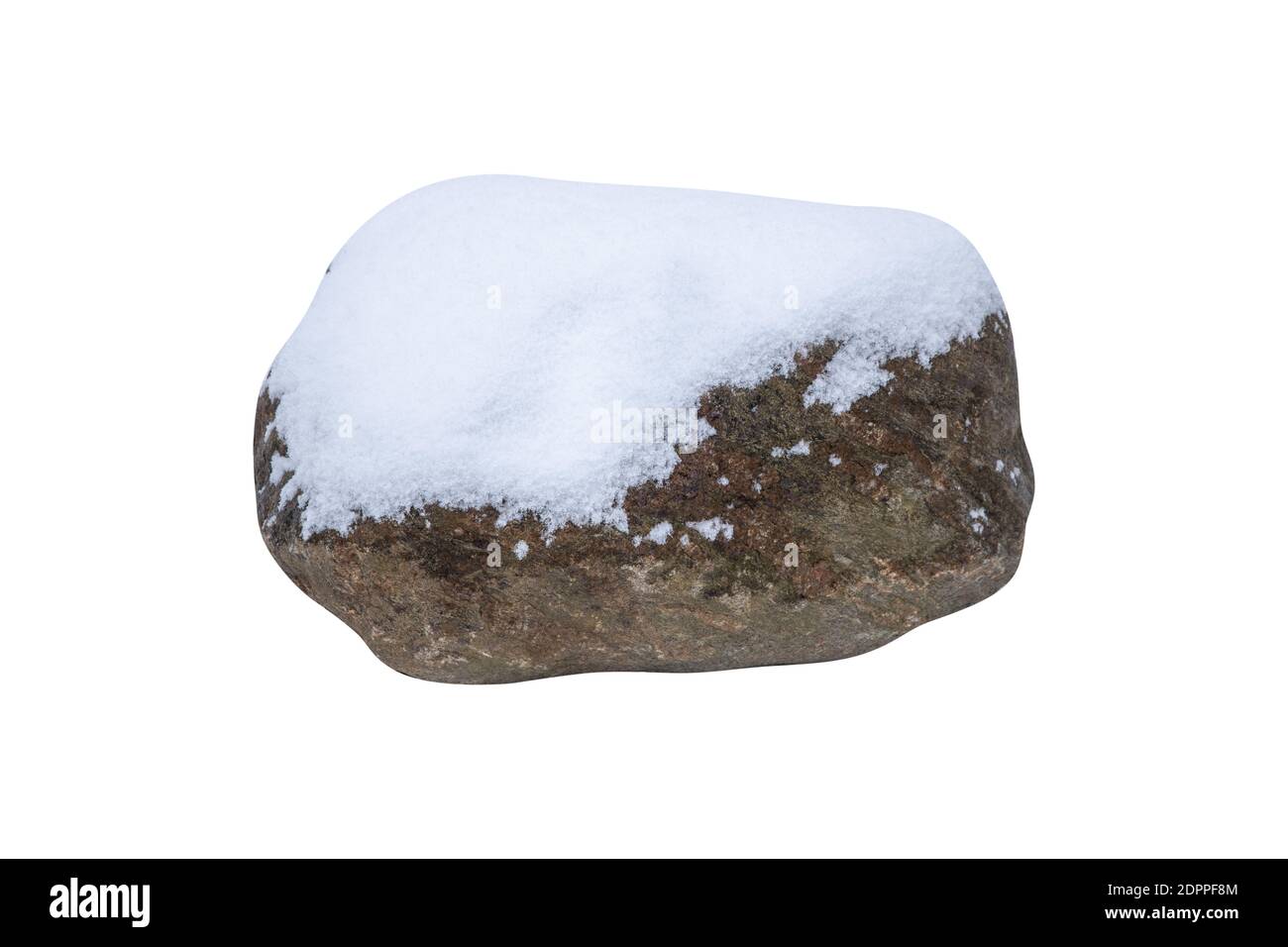 Snow on stone Cut Out Stock Images & Pictures - Alamy