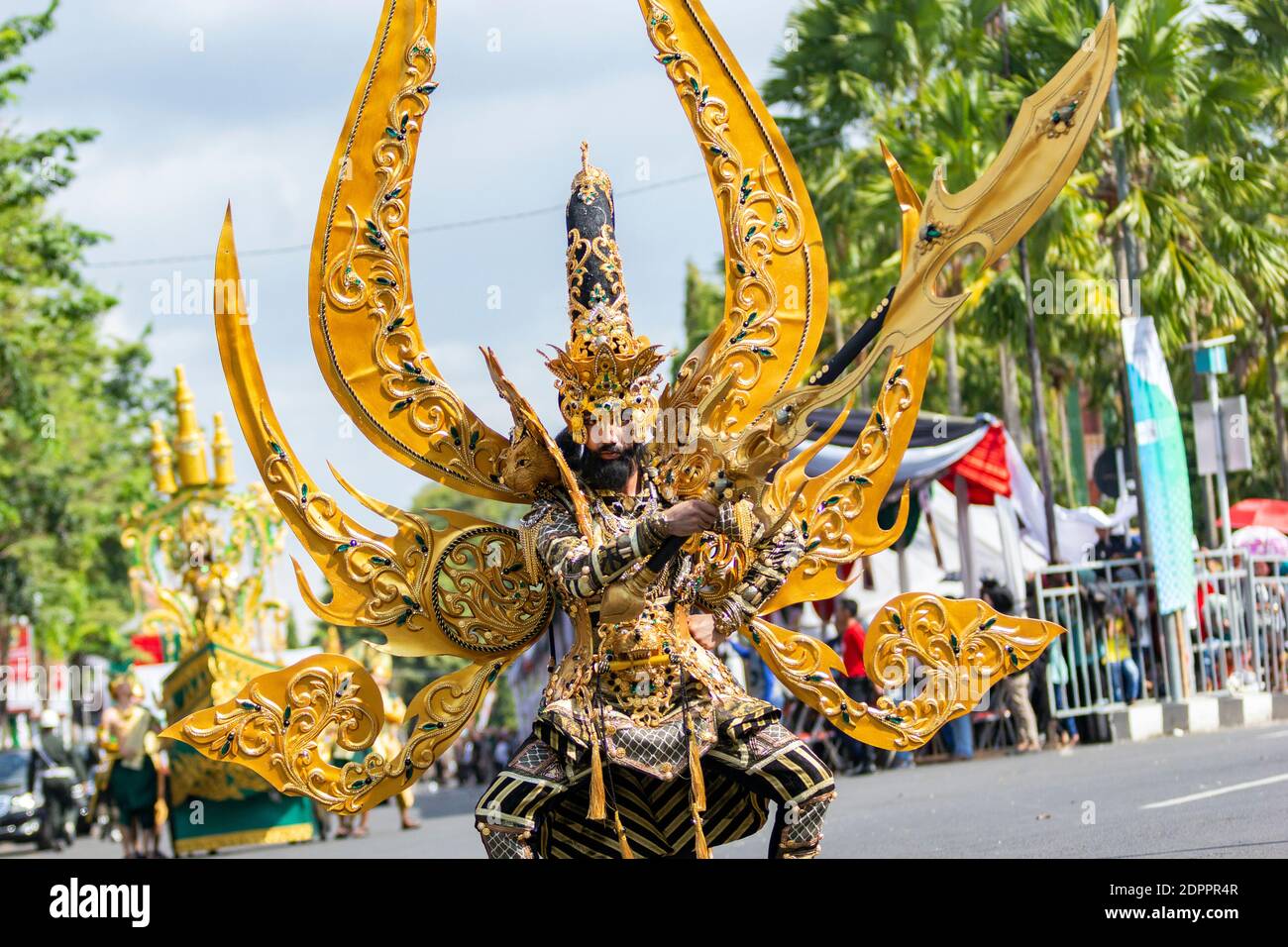 The participants of the Jember Fashion Carnaval Stock Photo - Alamy