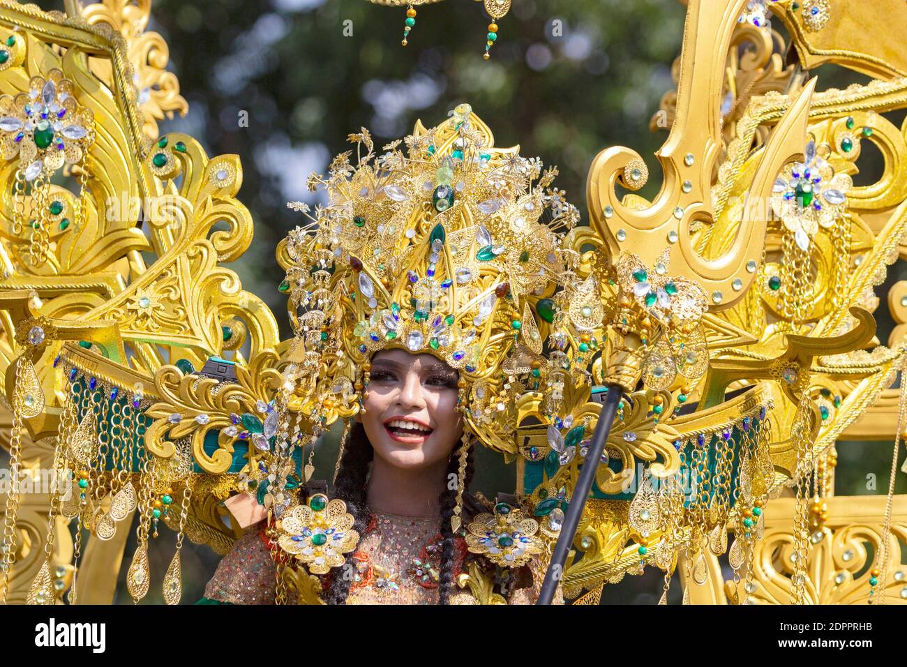 The participants of the Jember Fashion Carnaval Stock Photo - Alamy