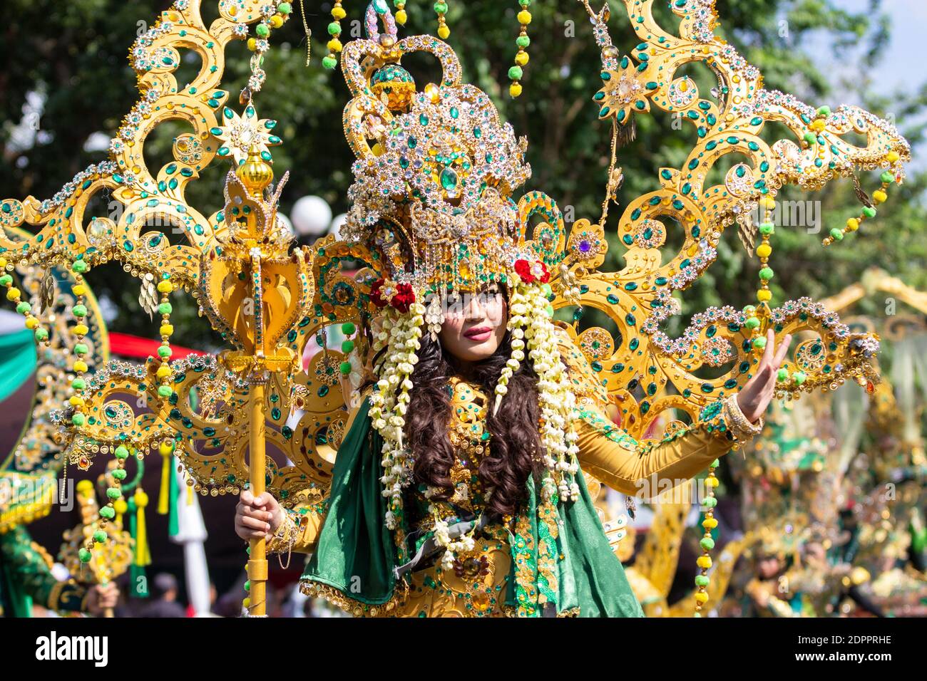 The participants of the Jember Fashion Carnaval Stock Photo - Alamy