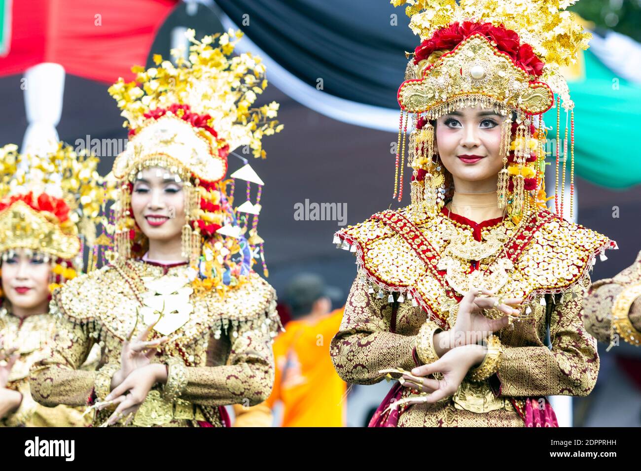 The participants of the Jember Fashion Carnaval Stock Photo - Alamy