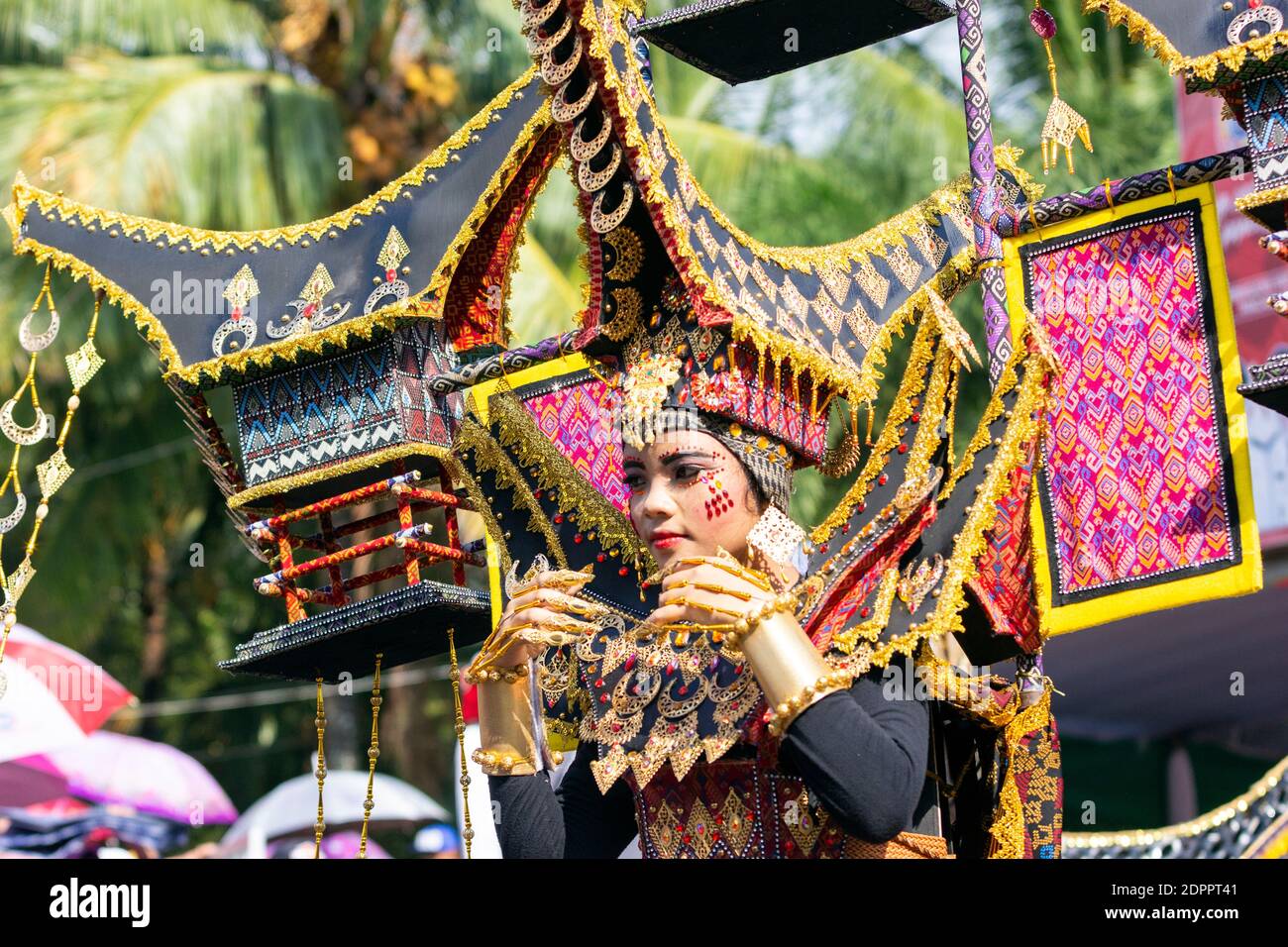 The participants of the Jember Fashion Carnaval Stock Photo - Alamy