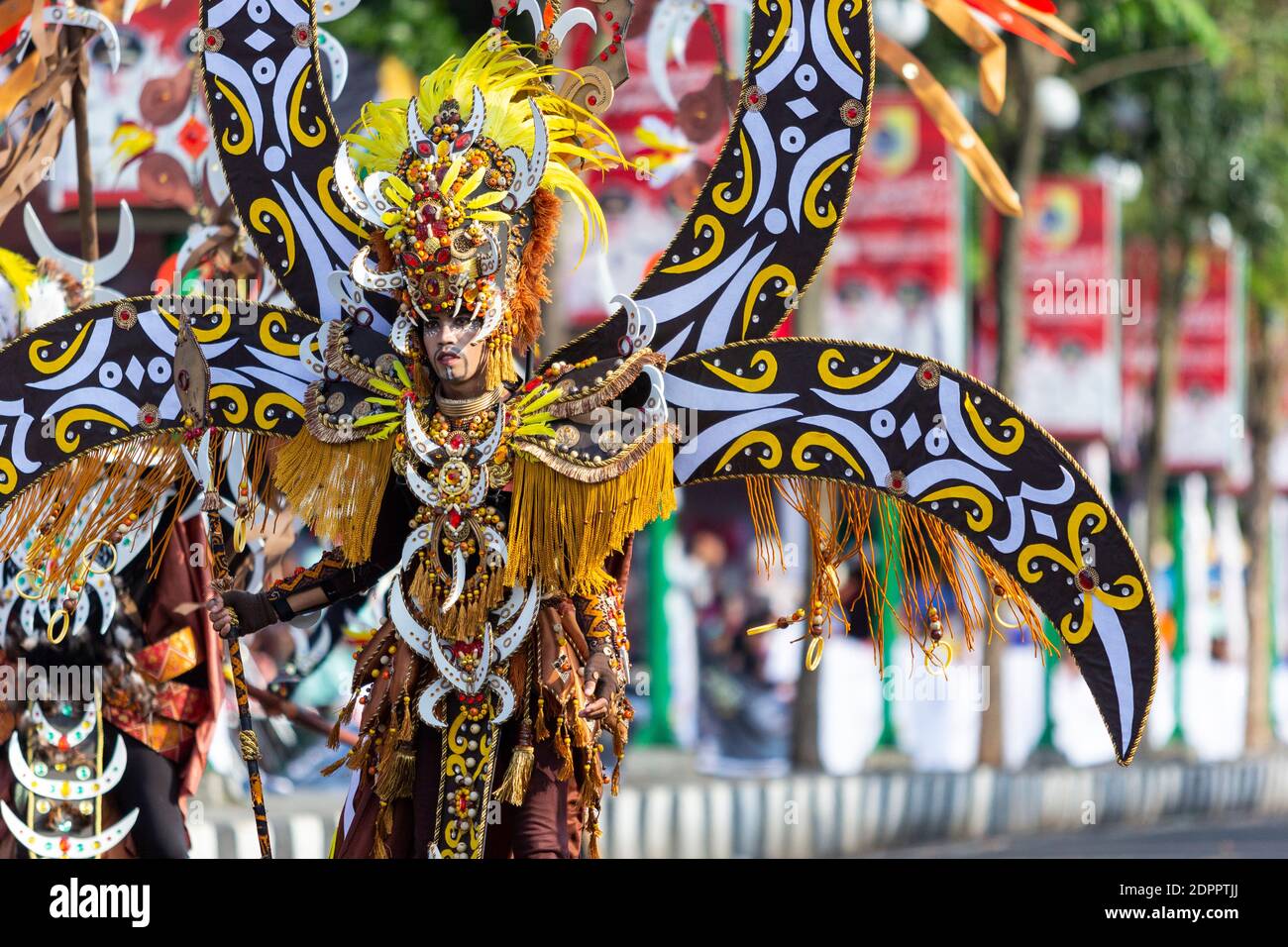 The participants of the Jember Fashion Carnaval Stock Photo - Alamy