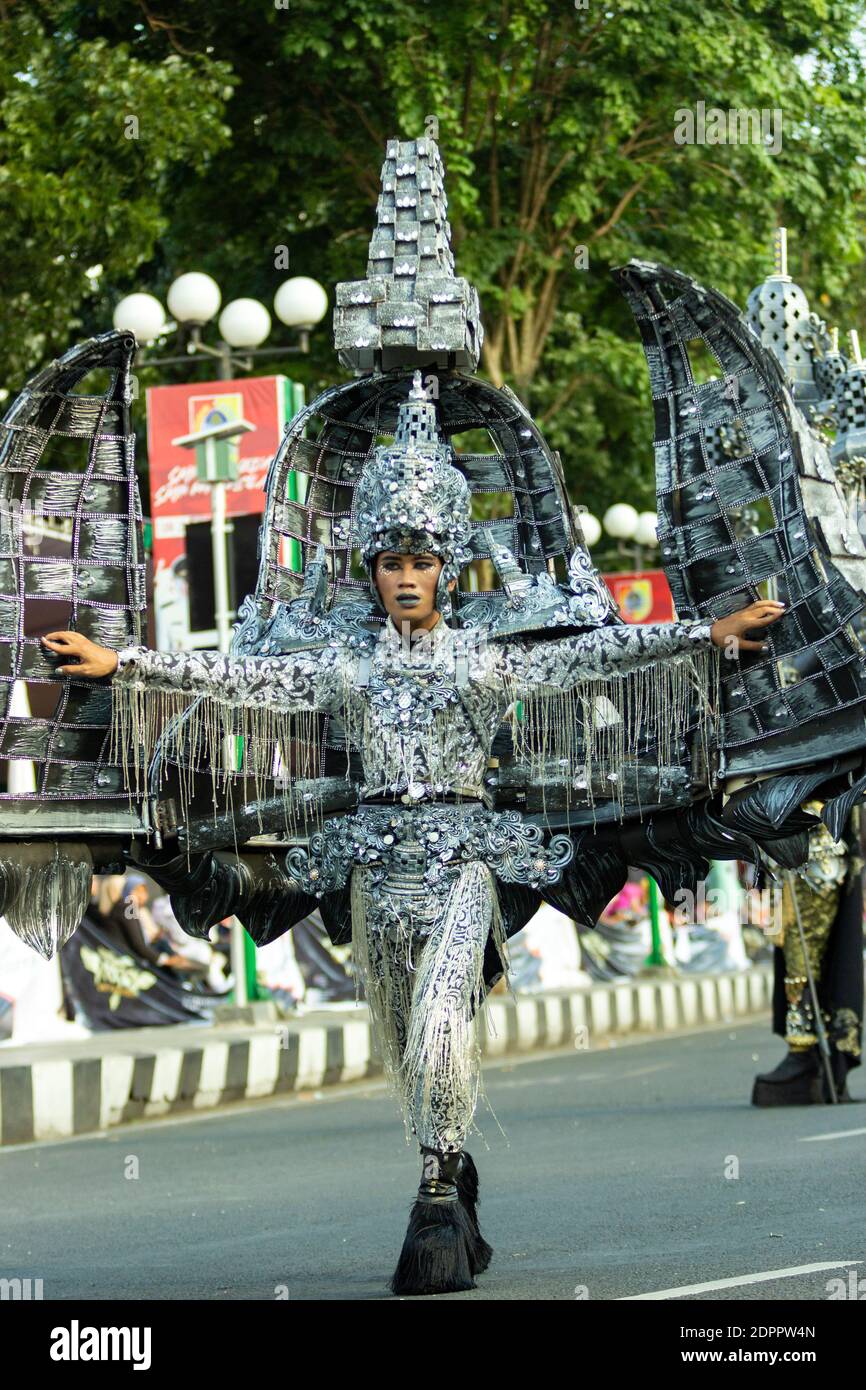 The participants of the Jember Fashion Carnaval Stock Photo - Alamy