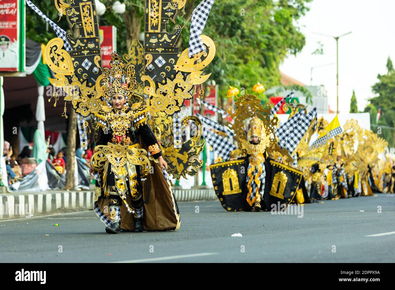 The participants of the Jember Fashion Carnaval Stock Photo - Alamy