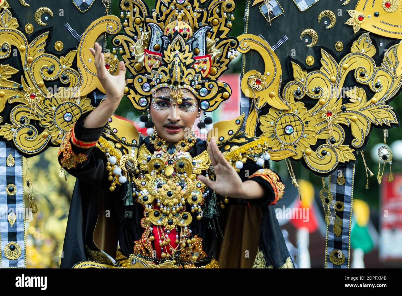 The participants of the Jember Fashion Carnaval Stock Photo - Alamy