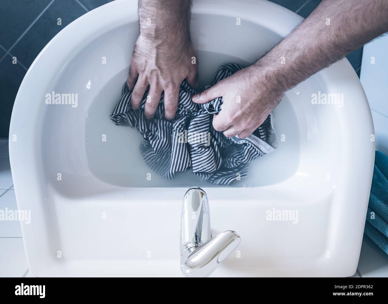 Hand Washing Clothes Sink High Resolution Stock Photography and Images ...