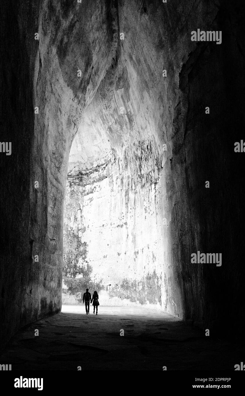 Affectionate Couple Walking Silhouette High Resolution Stock ...