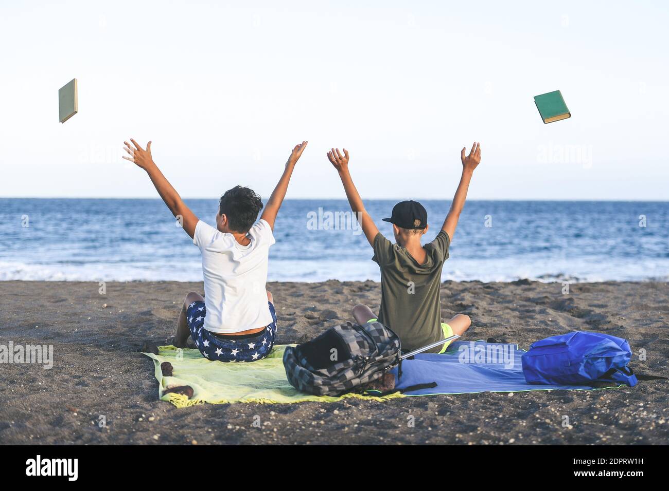 Brothers enjoying the beauty hi-res stock photography and images - Alamy
