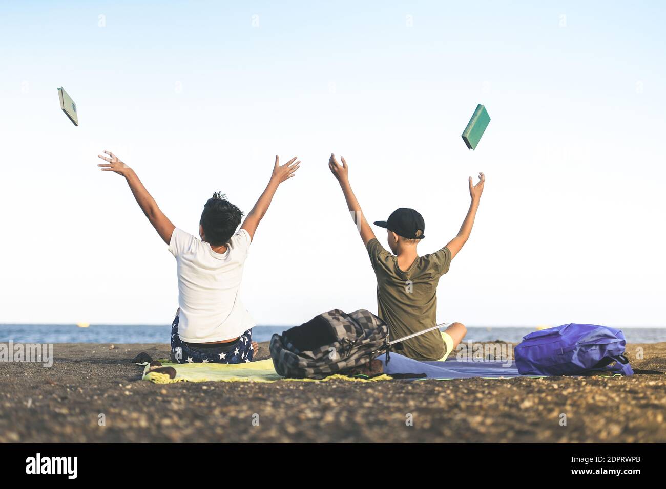 Brothers enjoying the beauty hi-res stock photography and images - Alamy