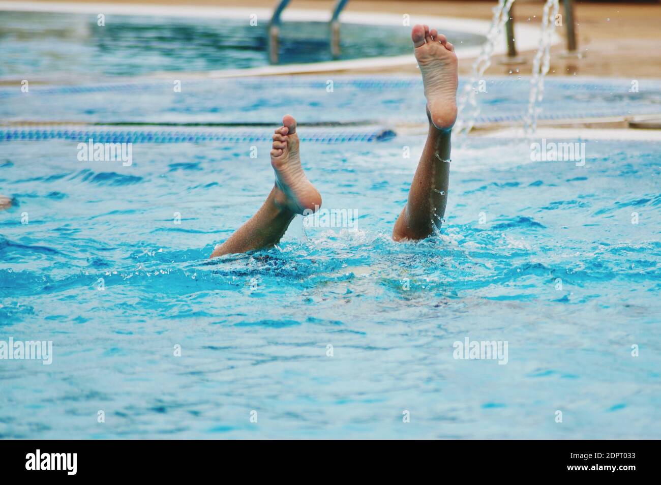 Human feet and swimming pool hi-res stock photography and images - Alamy