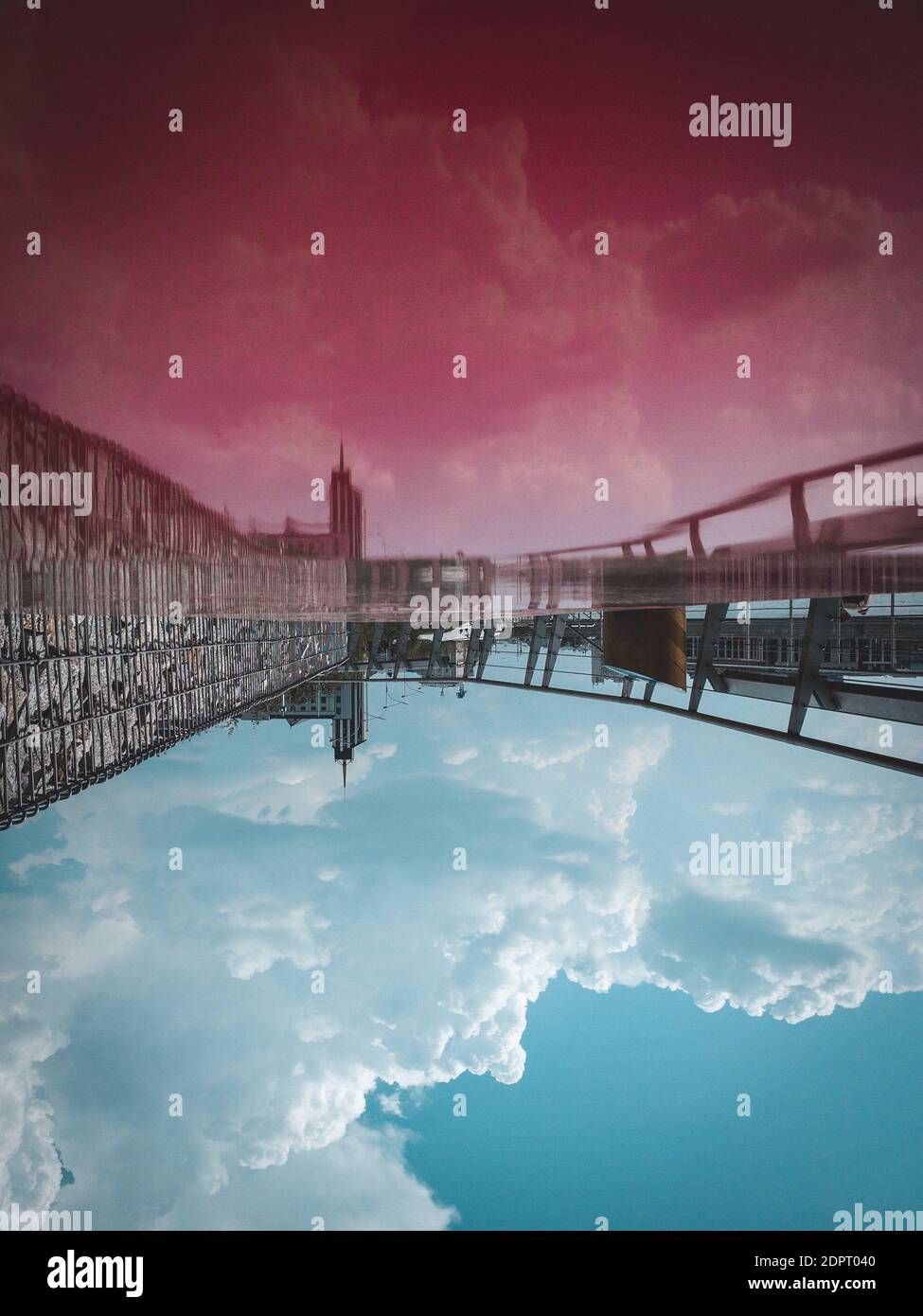 Bridge over swimming pool hi-res stock photography and images - Alamy