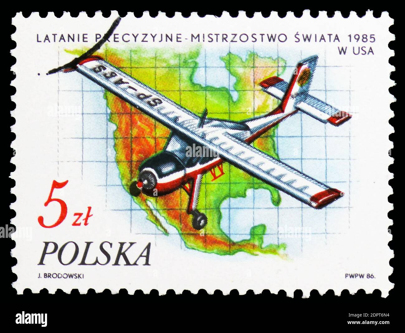 MOSCOW, RUSSIA - OCTOBER 6, 2018: A stamp printed in Poland shows ...
