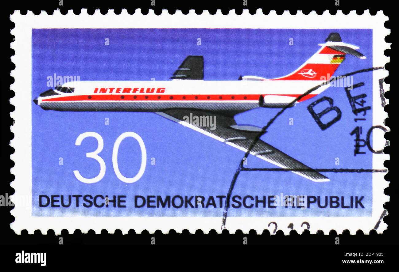 MOSCOW, RUSSIA - OCTOBER 6, 2018: A stamp printed in Germany ...