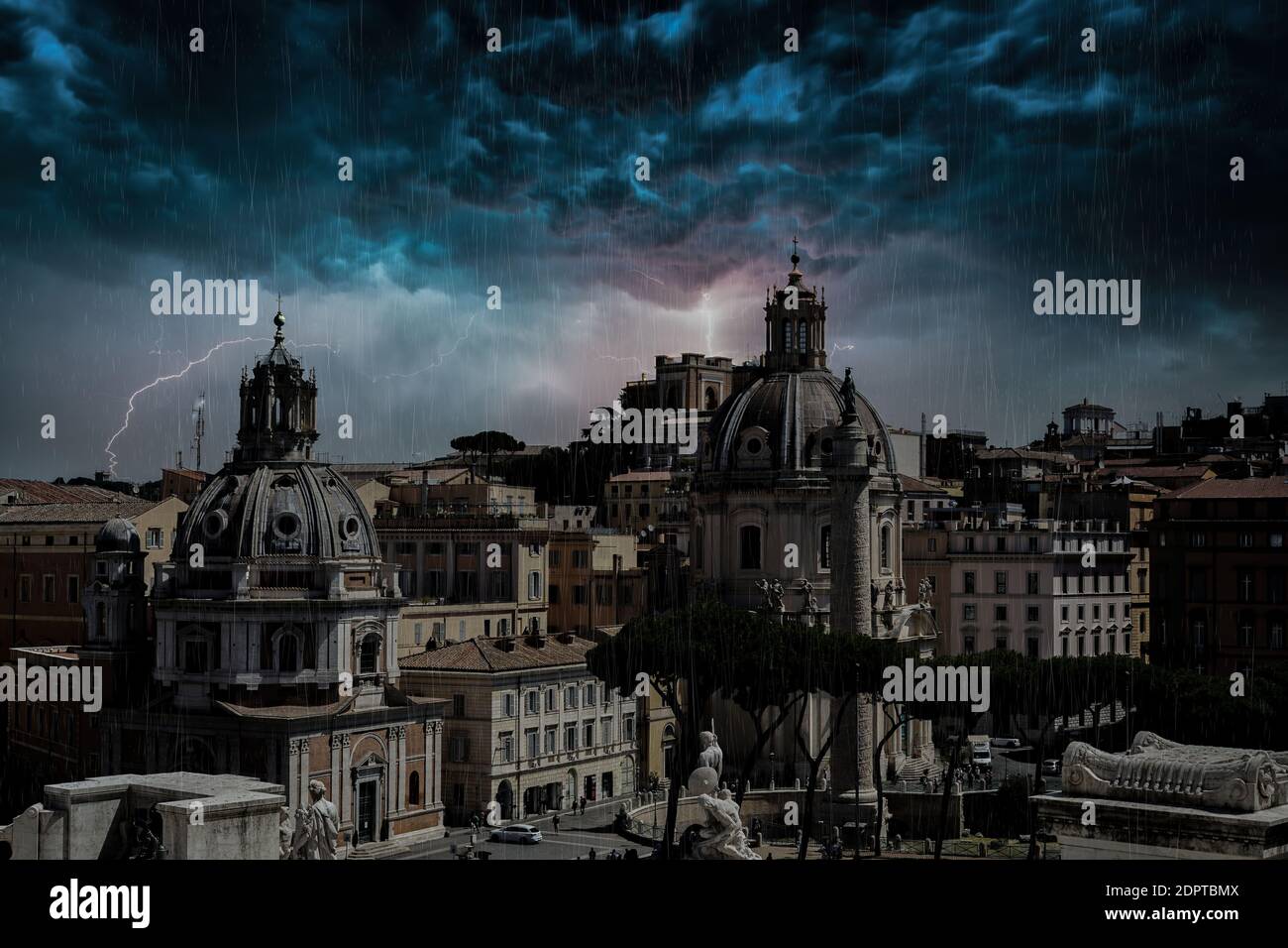 Rain Rainy Day Rome High Resolution Stock Photography and Images - Alamy