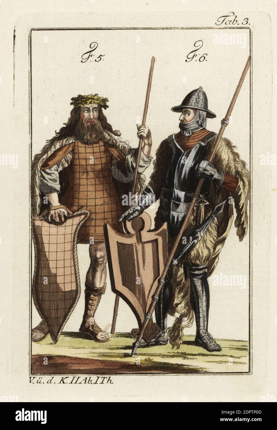 Marcomanni and Quadi warriors. Marcomanni with checkered tunic and ...