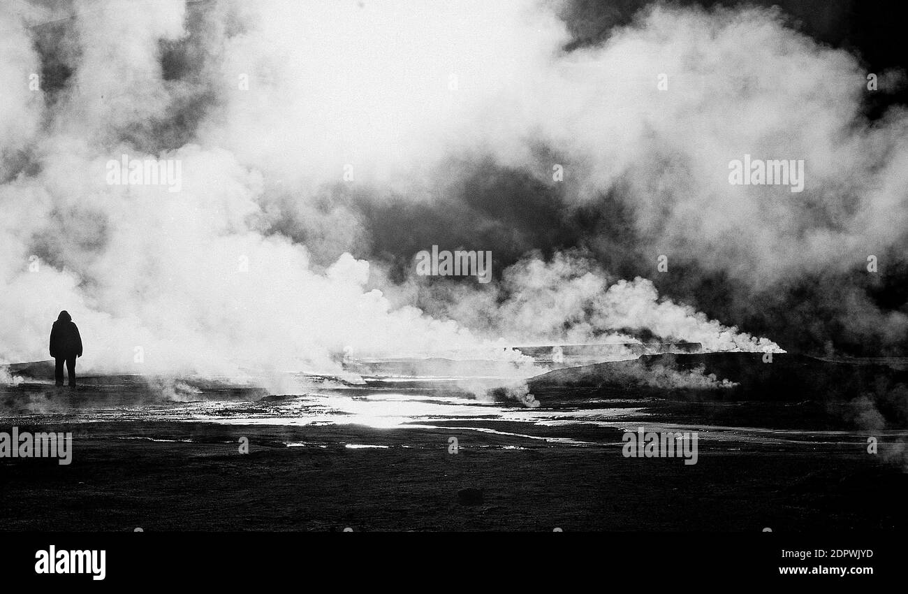 Geysers Black and White Stock Photos & Images - Alamy